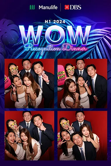0.5x High Angle Top-Down Photo Booth in Singapore