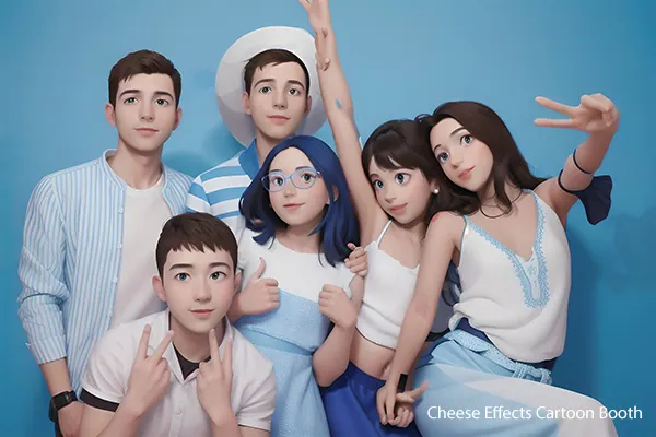 AI Cartoon Photo Booth Singapore